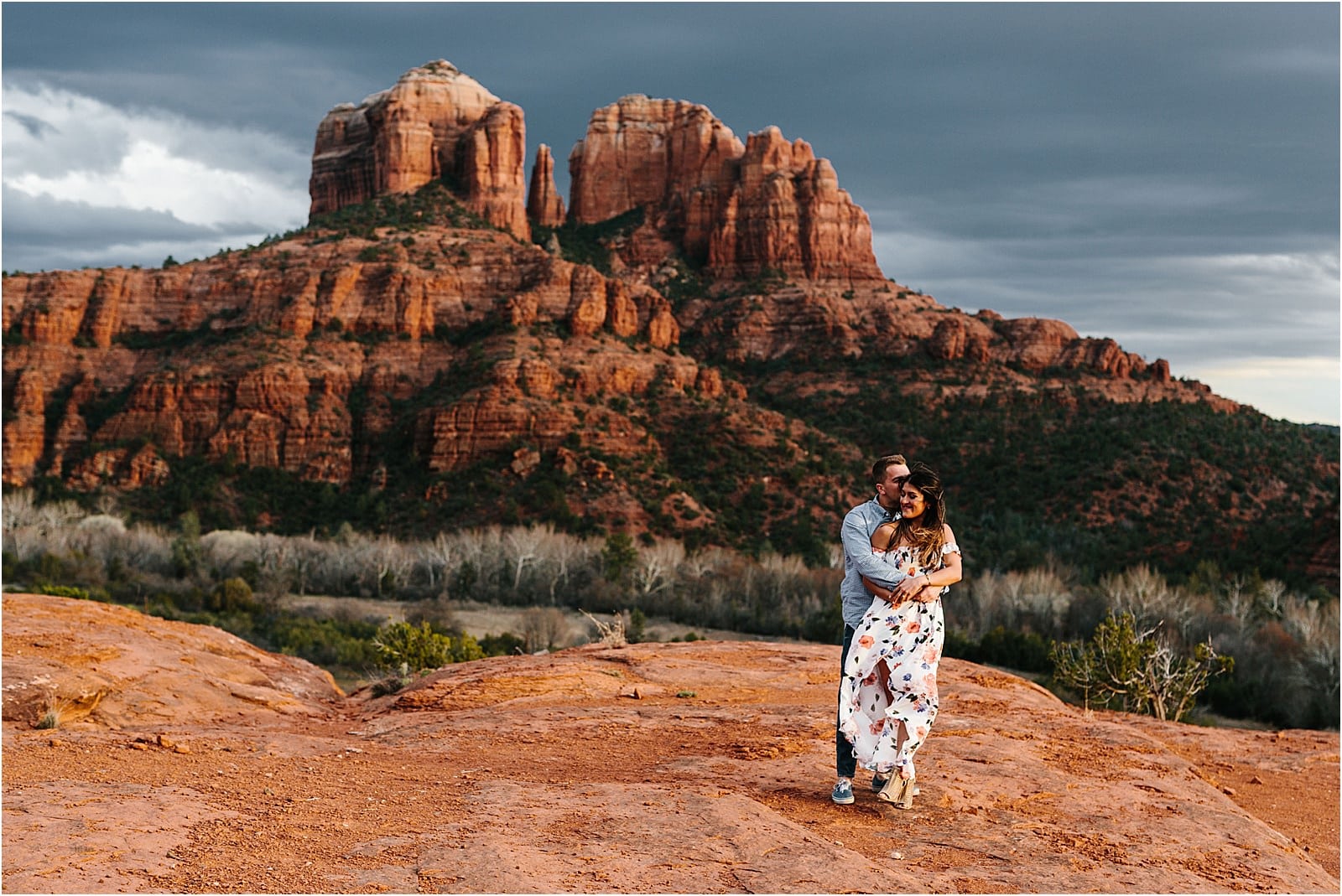 Surprise Proposal in the Red Rocks of Sedona | Hannah Rose Gray